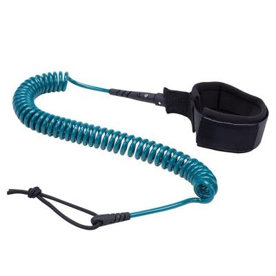 Cina Guinzaglio da surfboard resistente Guinzaglio da surf avvolto Guinzaglio da surf per surf Leg Rope Knee Rope Nero in vendita
