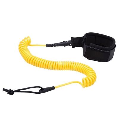 Cina Guinzaglio da surfboard resistente Guinzaglio da surf avvolto Guinzaglio da surf per surf Leg Rope Knee Rope Nero in vendita