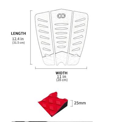 China Glossy Surface Adhesive SUP/Surfboard Traction Pad with 3M or Domestic Adhesive for sale