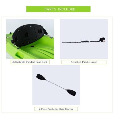 China Design 1.8m LLDPE Canoa de caiaque Sentar-se no topo Barco de caiaque para crianças Pacote Tamanho 181 * 71 * 24cm à venda