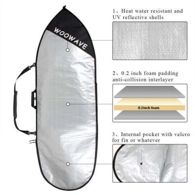 Cina Durable Woowave Customized Longboard SUP Bag Cover Carry Bag con 1,51kg Leggere in vendita