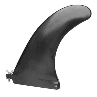 China 10 inch zwart SUP Single Center Fin verhoogt de manoeuvreerbaarheid op Surfboard vervanging Te koop