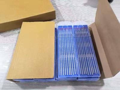 China Blauw 2% Lanthanated TIG 1/16'' 3/32' 1/8' x 7' 10 Pack WL20 Ground Finish Wolfram Elektroden voor TIG Lassen Te koop