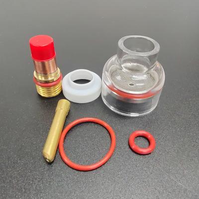 Cina WP16 17 28 1.6mm Lente a gas stubby 1 kg Kit di Changne di grandi dimensioni con raffreddamento ad aria e ceramica in vendita