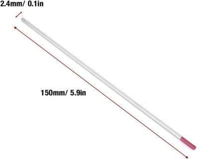 China TIG Consumíveis de Soldadura WES Eletrodos de Tungstênio Púrpura Tungstênio Composto 2,4 mm*150 mm à venda