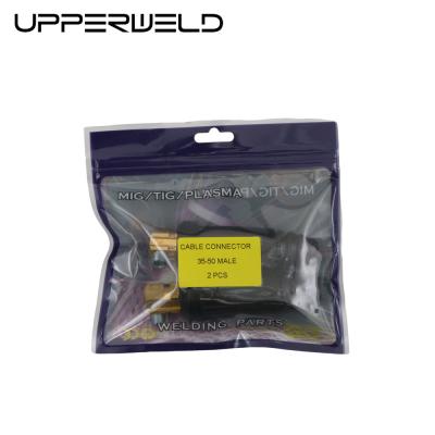 China MIG Torch Accessoires Laskabel Joint Quick Connector 35-50 Mannelijke Kabel Connector Euro Style Te koop