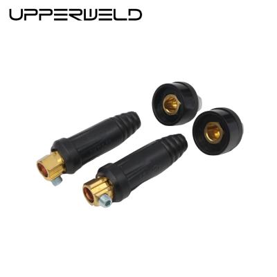 China MIG Torch Accessoires Laskabel Joint Quick Connector 35-50 Mannelijke Kabel Connector Euro Style Te koop