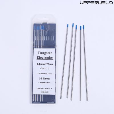 China 2.4mm*175mm Blauw TUNGSTEN Elektroden 10-pack voor DC/AC werkstroom TIG Lassen Te koop