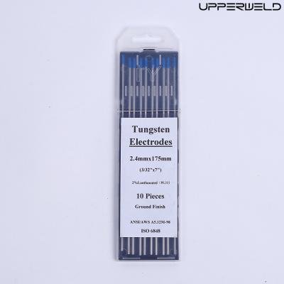 China 2.4mm*175mm Blauw TUNGSTEN Elektroden 10-pack voor DC/AC werkstroom TIG Lassen Te koop