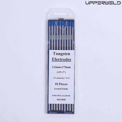 China DC/AC werkstroom WL20 2,4 mm*175 mm Blauwe wolfraamelektroden voor TIG-lassen Te koop