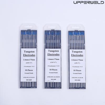 China DC/AC werkstroom WL20 2,4 mm*175 mm Blauwe wolfraamelektroden voor TIG-lassen Te koop