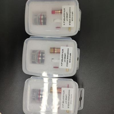 Cina 2.4 mm TIG Saldatura Torcia Stubby Lenti a gas Kit Coppa di vetro per WP-17/18/26 raffreddamento dell'aria in vendita
