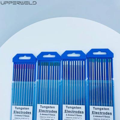 China TIG Lasbronnen 2,4 mm*175 mm Witkop Wolfraamelektroden 0,8% Zirkonium Te koop