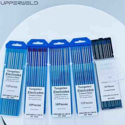 China TIG Lasbronnen 2,4 mm*175 mm Witkop Wolfraamelektroden 0,8% Zirkonium Te koop