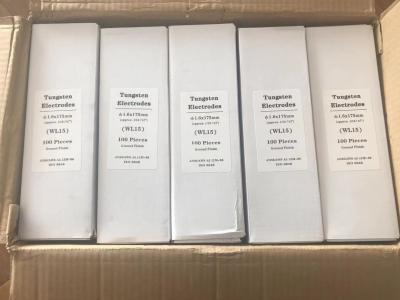 China Wolframelektroden WL15 1,5% Lanthan-Goldkopf 2,4 mm für TIG-Schweißverbrauchsmaterialien zu verkaufen