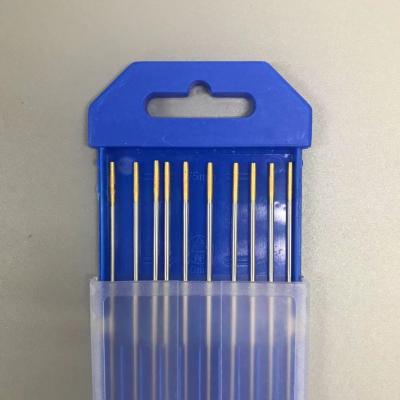 Cina Elettrodi di tungsteno WL15 1,5% testa dorata lantanata 1,6 mm per i consumabili di saldatura TIG in vendita
