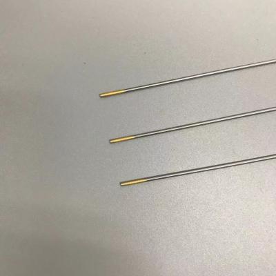 Cina Elettrodi di tungsteno WL15 1,5% testa dorata lantanata 1,6 mm per i consumabili di saldatura TIG in vendita
