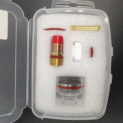 中国 WP-17/18/26 シャンパン 3.2mm Tig ノズル TIG 溶接クォーツ用のアダプタ付き大型キット 販売のため
