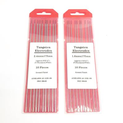 中国 溶接棒 赤端 2.4mm*175mm TIG 溶接電流40-230Aのための溶接アクセサリー 販売のため