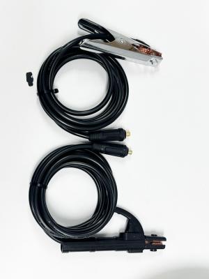 Cina 200A Set di cavi di saldatura a corrente nominale con portaelettrodi in ottone e connettore UE 10-25 in vendita