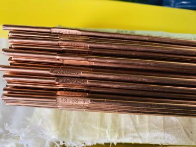 中国 1.6mm*1000mm ER70S-2 コッパーの溶接ワイヤ 溶接用フィルラー 結合用の金属溶接棒 販売のため