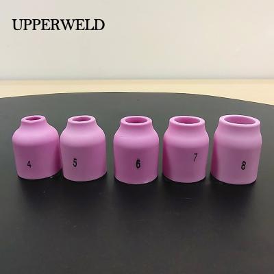 Cina 2 kg Lenti a gas TIG di grandi dimensioni Coppe in ceramica con ugello di alluminio per WP 9 17 20 18 26 Torcia di saldatura TIG in vendita