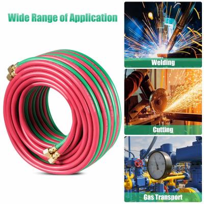 Cina NBR Oxygen Acetylene Hose 1/4 Inch B Fittings Twin Welding Hose per un'efficienza di 50 piedi in vendita