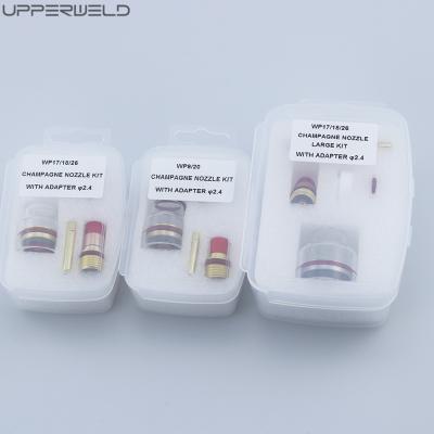 Cina Applicazione TIG ACCESSORI Pyre TIG Saldatura Torcia Kit di lenti a gas per Tig WP-17/18/26 in vendita