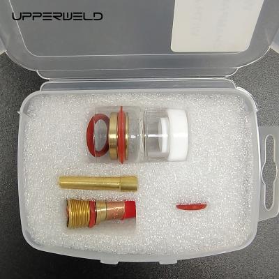Cina Componenti e accessori della torcia di saldatura Tig trasparente Kit di ugelli di champagne con adattatore da 2,4 mm in vendita