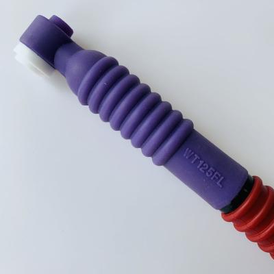 China Op maat gemaakte ondersteuning OEM Purple WT-125 FL Tig Torch Body Flexible Head TIG Welding Torch voor Argon Arc Welding Te koop