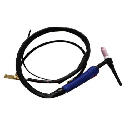 Cina Superiore WT-17 10-25EU Gas Argon Tig Torch Pistola di saldatura raffreddata ad aria per la saldatura dei metalli Nero Rosso in vendita