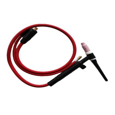 Cina Superiore WT-17 10-25EU Gas Argon Tig Torch Pistola di saldatura raffreddata ad aria per la saldatura dei metalli Nero Rosso in vendita
