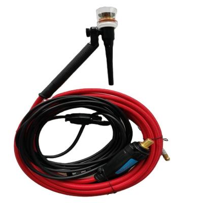 Cina Superiore WT-17 10-25EU Gas Argon Tig Torch Pistola di saldatura raffreddata ad aria per la saldatura dei metalli Nero Rosso in vendita