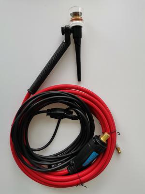 China Op maat gemaakte ondersteuning OEM Zwarte WP26 TIG Las Torch met 4m kabel en keramische spuitstuk Te koop