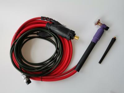 China Op maat gemaakte ondersteuning OEM Zwarte WP26 TIG Las Torch met 4m kabel en keramische spuitstuk Te koop