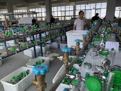Cina W21.8 G5/8 Thread Acquari regolatore di CO2 con valvola solenoide 3500PSI Pressione di uscita in vendita
