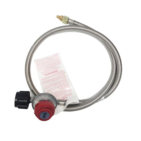 Quality 5 inch LPG Hose Propane Stainless Steel Braided Camper Tank Gas Hose 4*4* x 15 GLP de for sale