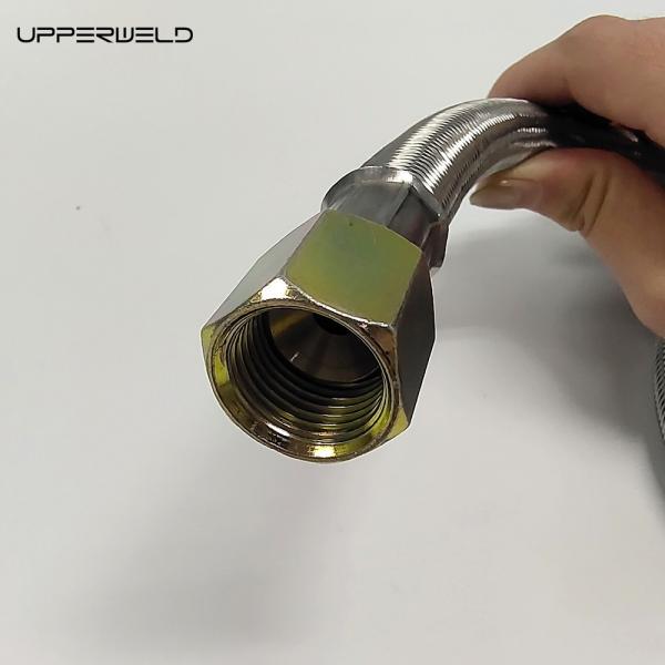 Quality 5 inch LPG Hose Propane Stainless Steel Braided Camper Tank Gas Hose 4*4* x 15 for sale