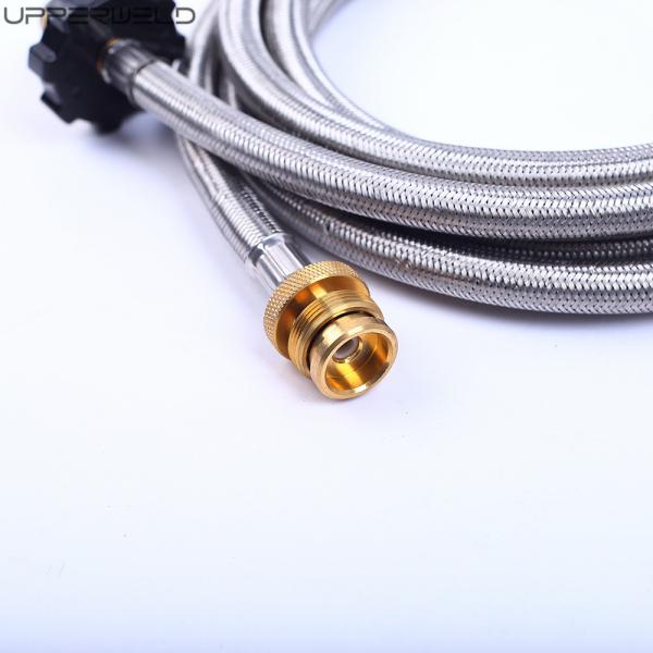 Quality Fire Pit Propane Hose Adapter Stainless Braided LPG Gas Refill for Camping Stove for sale