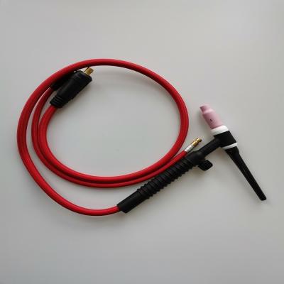 China WP-26V-R 35-70 EU Plug TIG Torch kit Luchtgekoelde laspistool met gasklep 200A Zwart Rood Te koop
