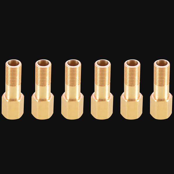 Quality LPG Hose Brass Thread Extension Rod Connector Pipe Fitting 1/8" 1/4" 3/8" Female for sale