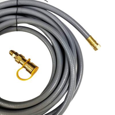 China Tubos de gás natural de aço inoxidável de 12 pés e meio de polegada para aquecedor de pátio de churrasqueira à venda