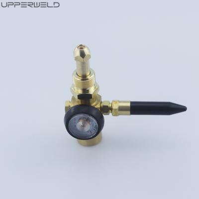 Cina ODM ottone inflatore elio palloni di gas regolatore di riempimento valvola di inclinazione per ugello del serbatoio di elio in vendita