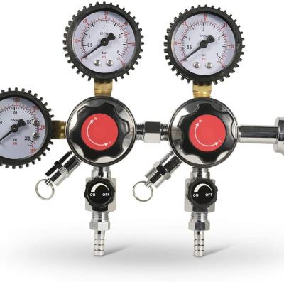 中国 安全圧減圧バルブ付き オーダーメイド アウトレットナッツスクリュー ビールケグ CO2 調節器 販売のため