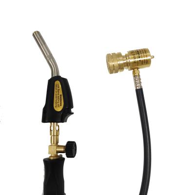 Cina MAPP Brazing Torch Torch di riscaldamento turbo propano per la refrigerazione HVAC Finitura nera in vendita