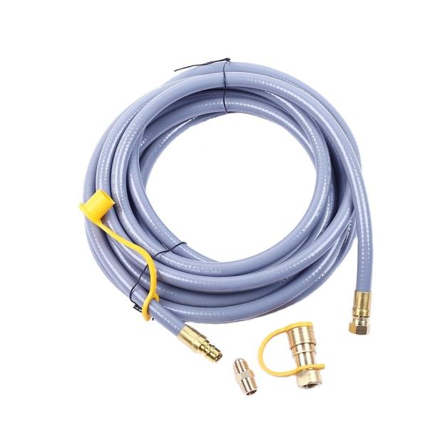 Quality 10/12/24 Feet Natural Gas Hose with Quick Connect Fittings for Grill Fireplace Heater LPG Gas for sale