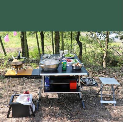 Cina Tavolo in alluminio pieghevole per camper, barbecue, festa, picnic in vendita