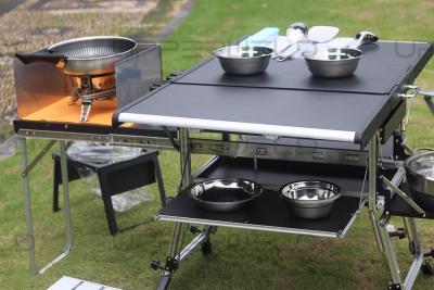 Cina Tavolo in alluminio pieghevole per camper, barbecue, festa, picnic in vendita