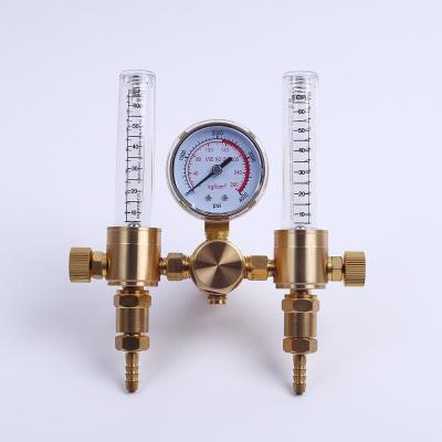 中国 高圧アルゴン調節器 ミグ・ティグ 溶接ガス接続用の二重CO2流量計 販売のため
