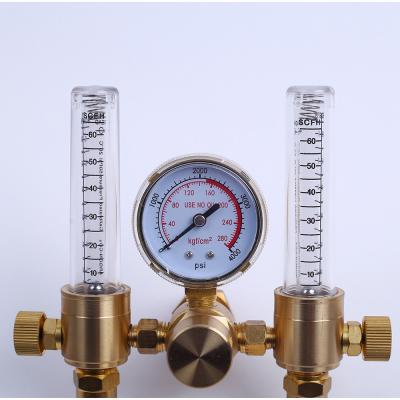 Cina Regulatore di argon ad alta pressione doppio misuratore di flusso di CO2 per il collegamento a gas di saldatura Mig Tig in vendita